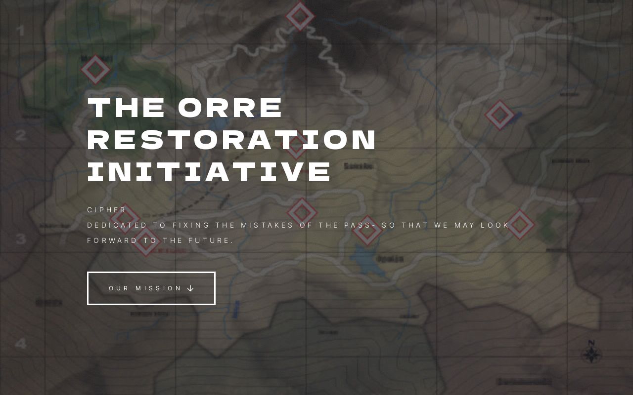 The Orre Restoration Initiative